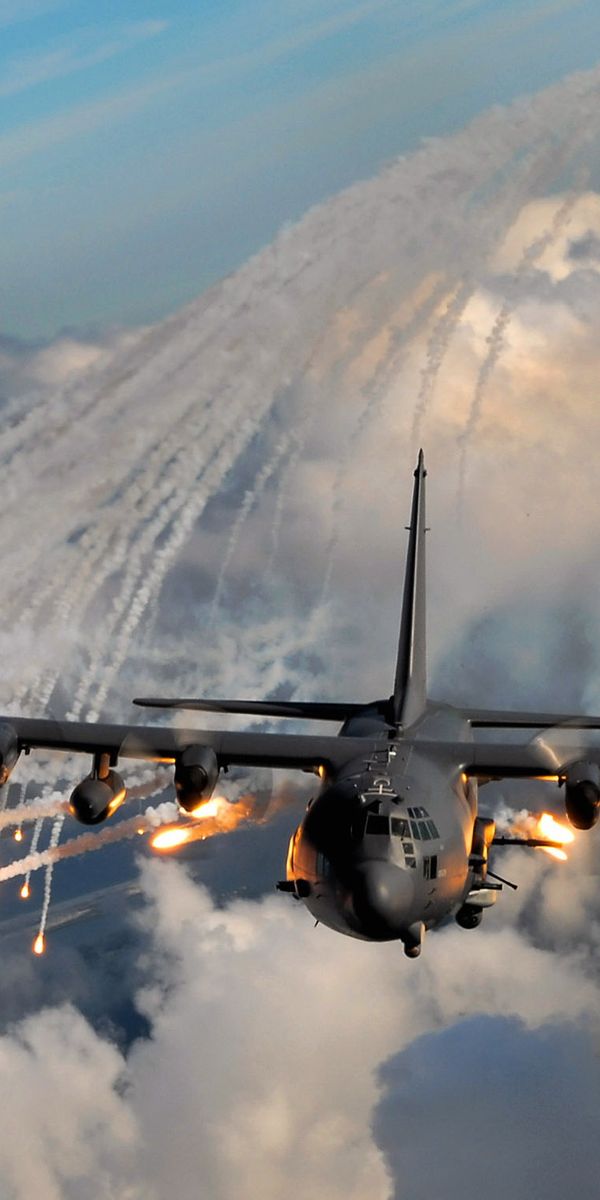 Phone wallpaper: Lockheed Ac 130, Military, Military Aircraft 286485