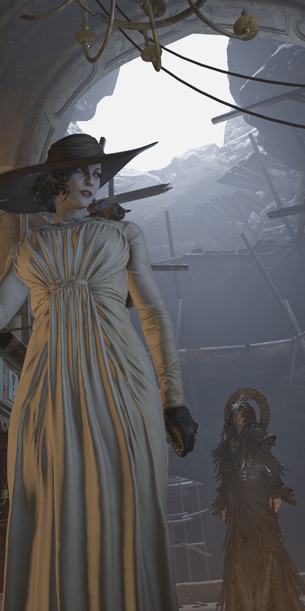 Phone wallpaper: Resident Evil Village, Video Game, Alcina Dimitrescu ...