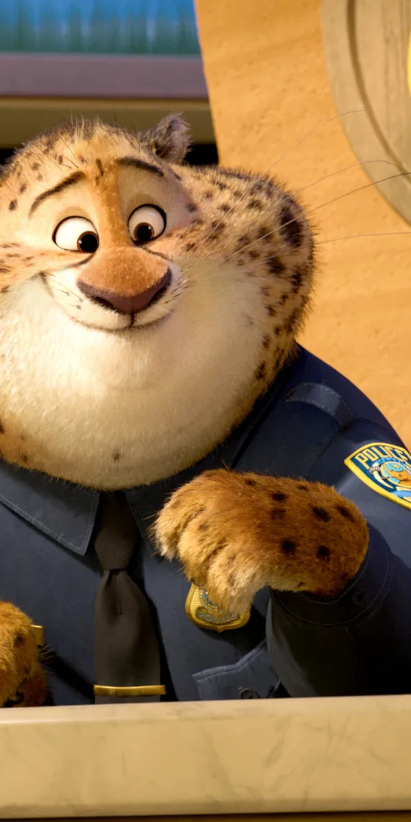 Phone wallpaper: Benjamin Clawhauser, Zootopia, Movie 1247126