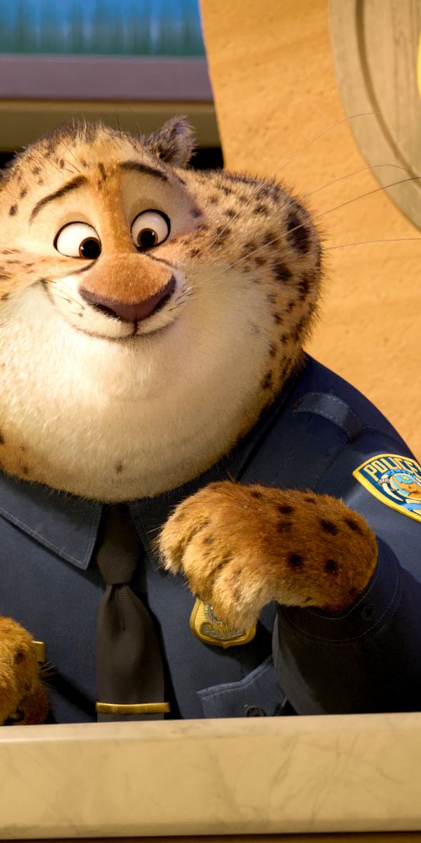 Phone wallpaper: Benjamin Clawhauser, Zootopia, Movie 1247126