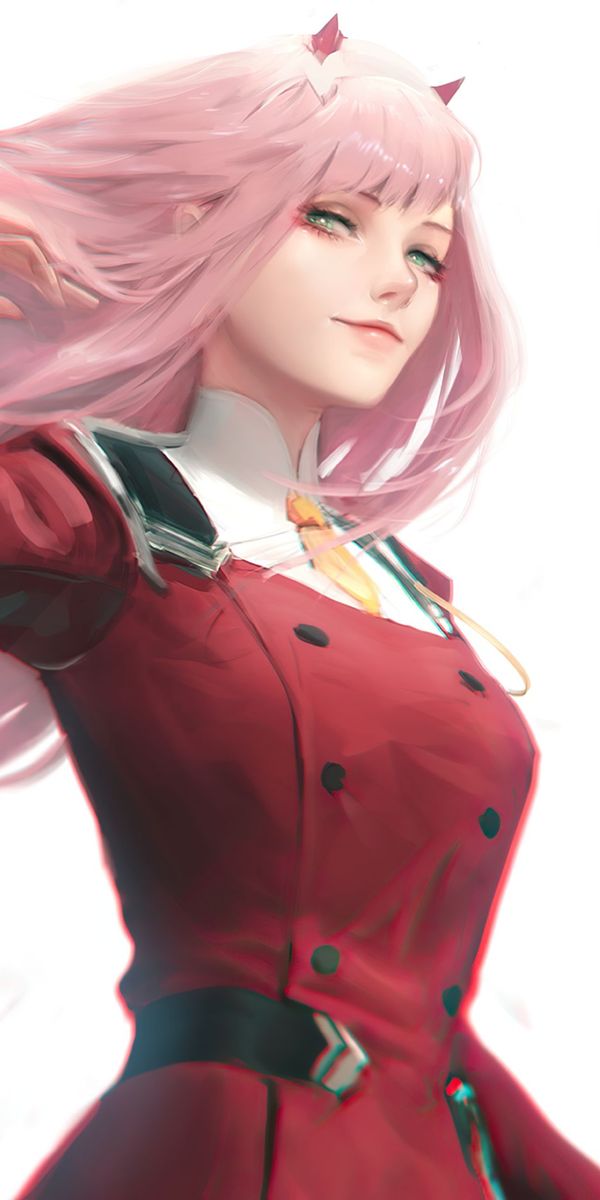 Phone wallpaper: Anime, Darling In The Franxx, Pink Hair, Zero Two ...