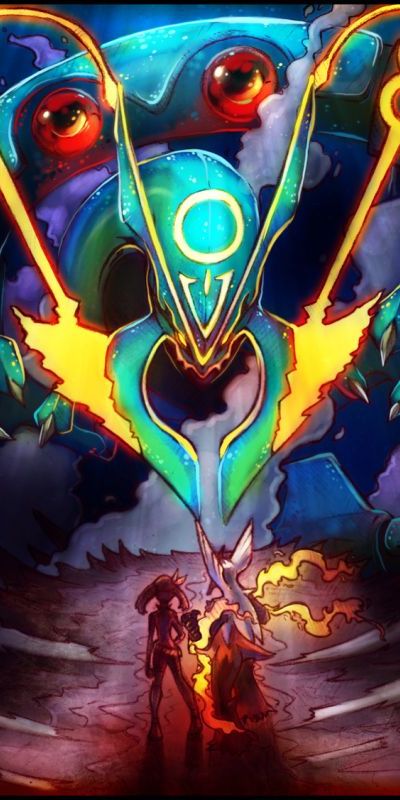 Papel de parede para celular: Rayquaza (Pokémon), Videogame, Pokémon ...