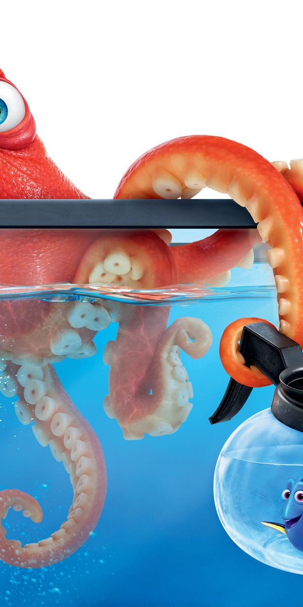 Phone wallpaper: Finding Dory, Hank (Finding Dory), Movie, Dory ...