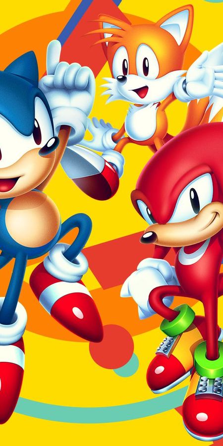 Phone wallpaper: Miles 'tails' Prower, Sonic Mania, Classic Knuckles ...