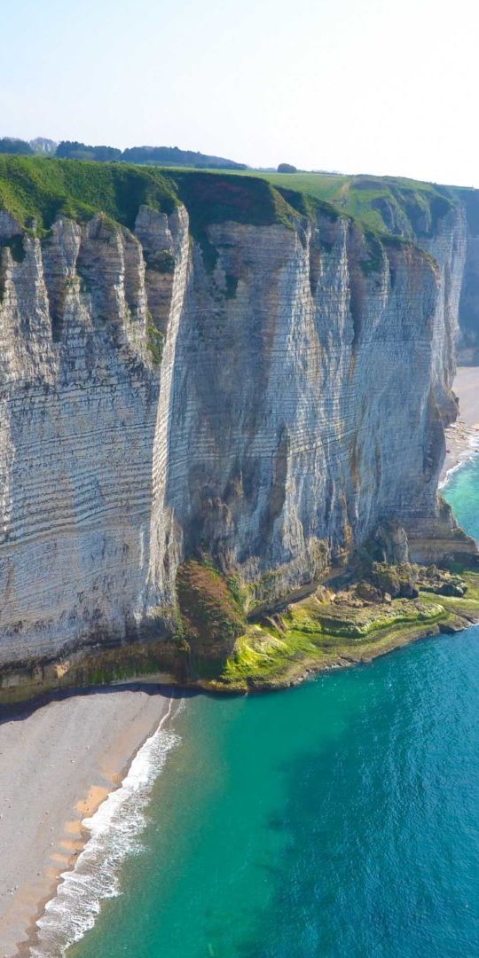 Desktop wallpaper: Cliff, Earth, Seascape 4K free download for PC. 659012