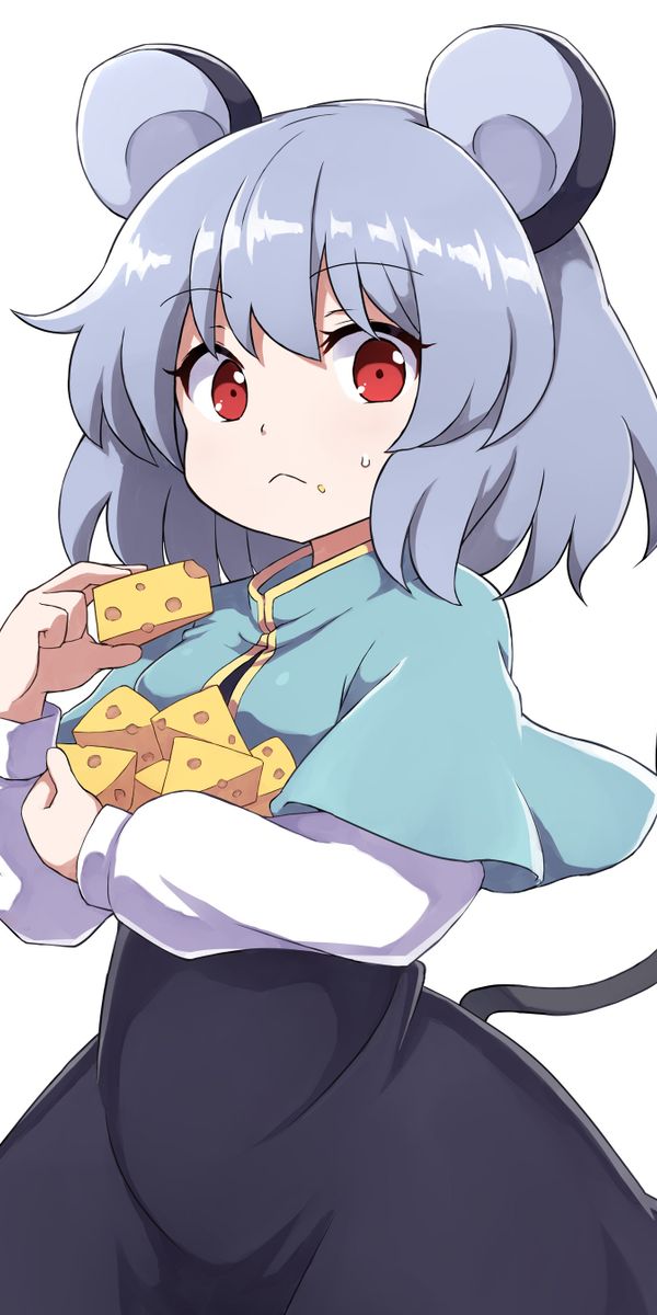 Phone wallpaper: Anime, Touhou, Animal Ears, Grey Hair, Nazrin (Touhou ...
