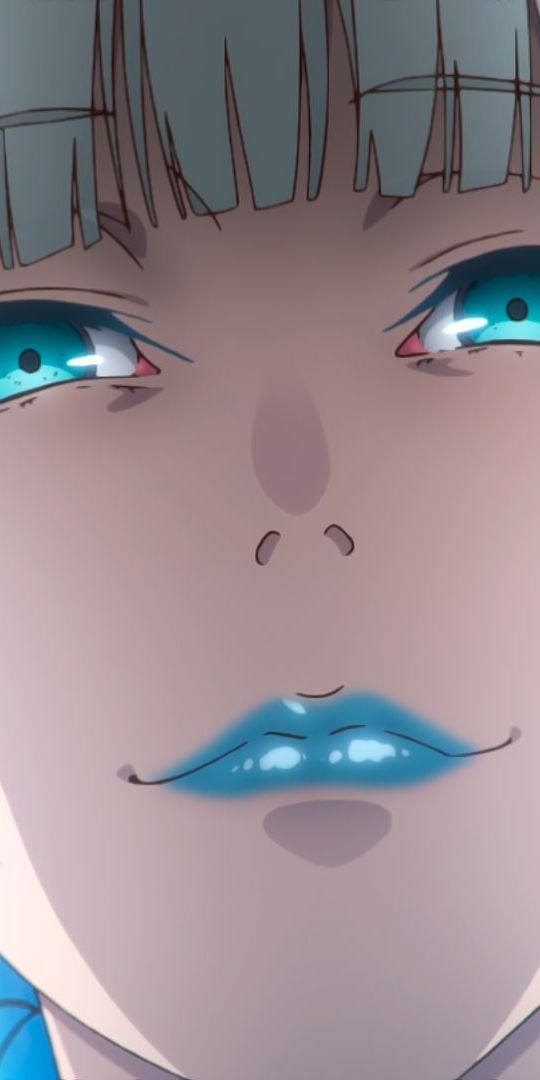 Phone wallpaper: Kakegurui, Kirari Momobami, Anime, Blue Eyes, Braid ...