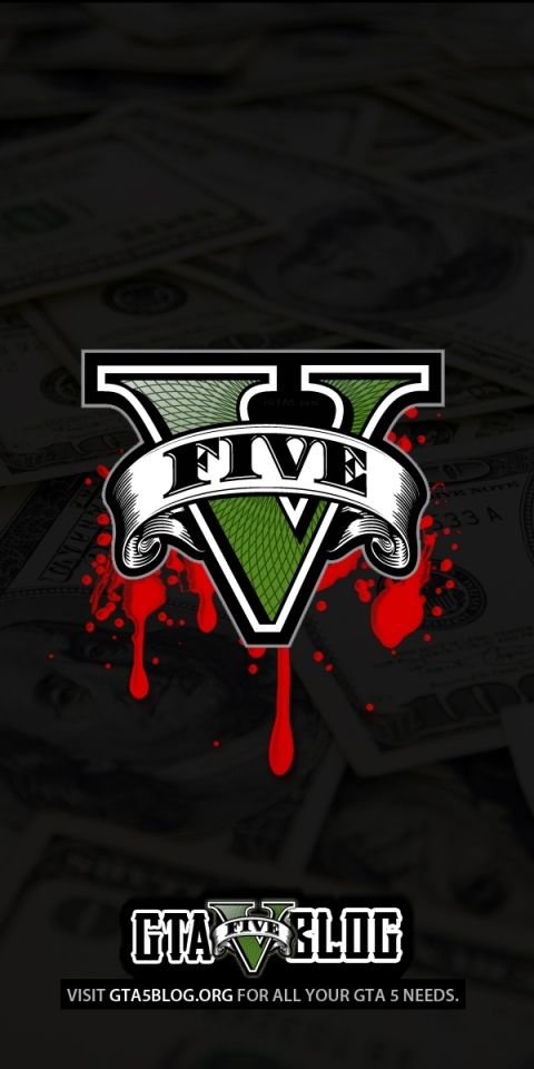 Phone wallpaper: Grand Theft Auto V Logo, Video Game, Grand Theft Auto ...