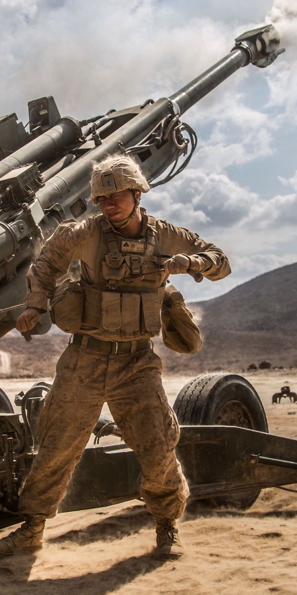 Phone wallpaper: Military, M777 Howitzer, Soldier, Artillery 1136188