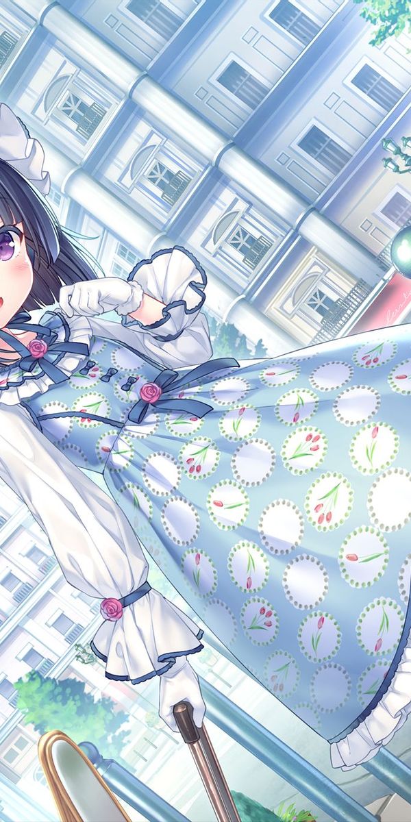 Phone wallpaper: Nekopara, Anime, Black Hair, Blush, Headdress ...