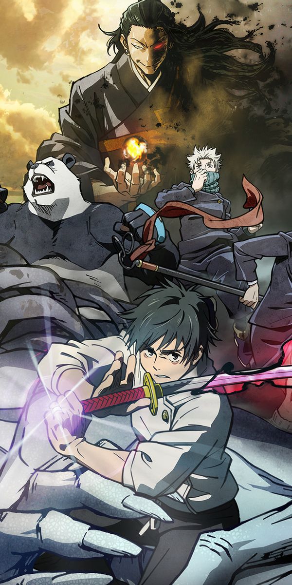 Fond d'écran HD: Jujutsu Kaisen 0, Satoru Gojo, Toge Inumaki, Yuta ...