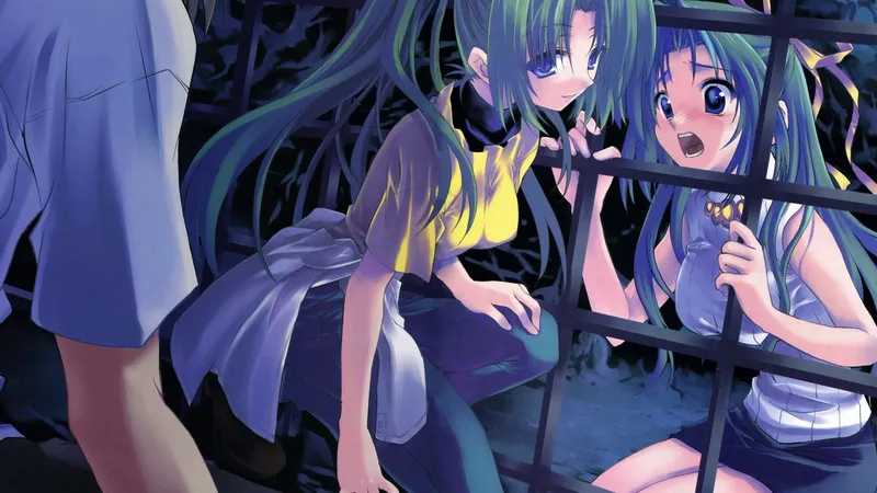 Desktop wallpaper: Higurashi When They Cry, Anime, When They Cry, Green ...