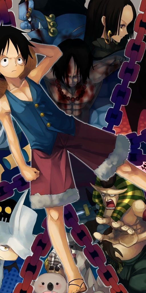 Phone wallpaper: Monkey D Luffy, One Piece, Buggy (One Piece), Portgas ...