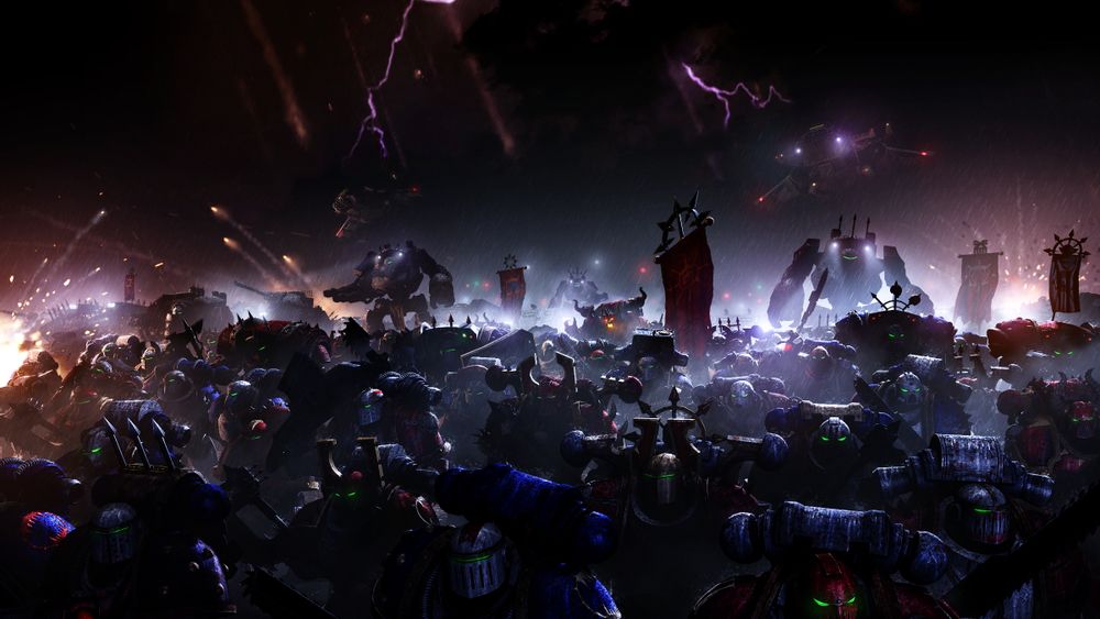 Epic Warhammer 40k Wallpaper: Warriors in Battle, 4K Background