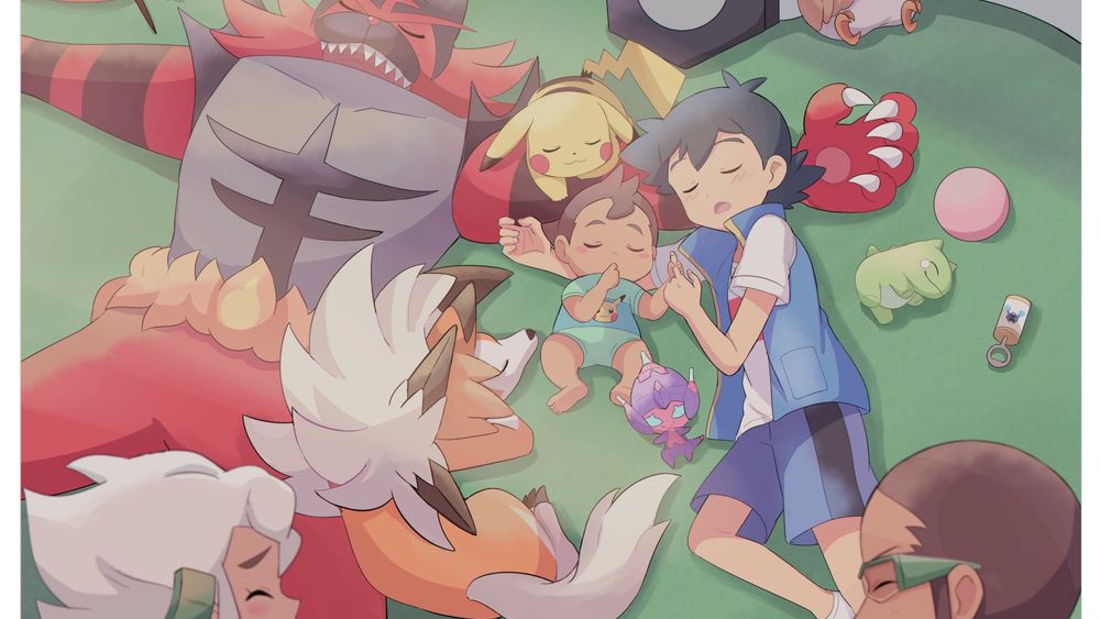 Desktop wallpaper: Anime, Pokémon, Ash Ketchum, Baby, Black Hair ...
