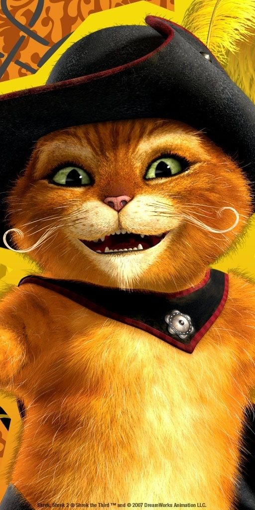 Phone wallpaper: Shrek, Cartoon, Animals, Cats 2623