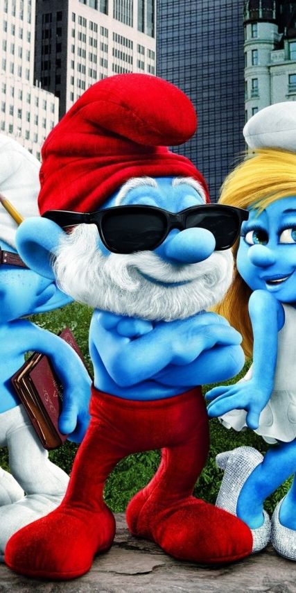 Phone wallpaper: Smurfs, Cartoon, The Smurfs, Movie 1095461