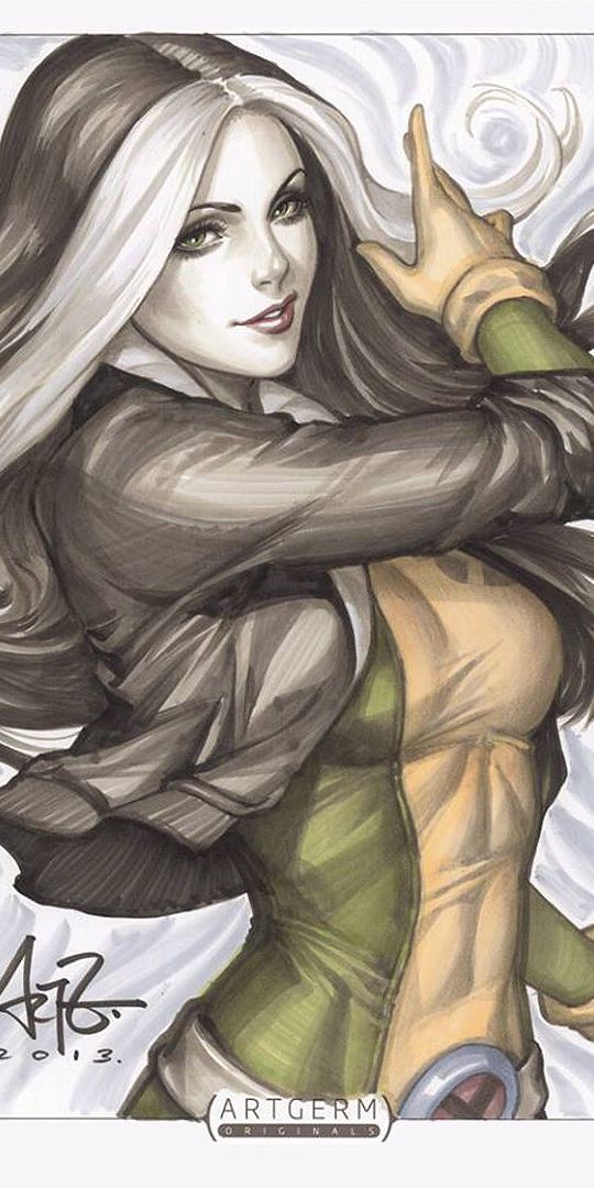 Phone wallpaper: Rogue, Comics, Rogue (Marvel Comics), Two Toned Hair ...
