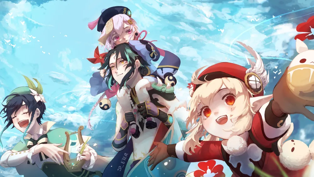 Desktop wallpaper: Genshin Impact, Xiao (Genshin Impact), Venti ...