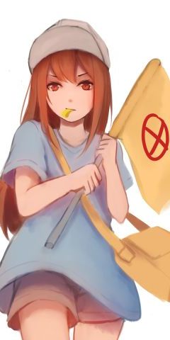 Phone wallpaper: Anime, Cells At Work!, Platelet (Cells At Work!) 1315944