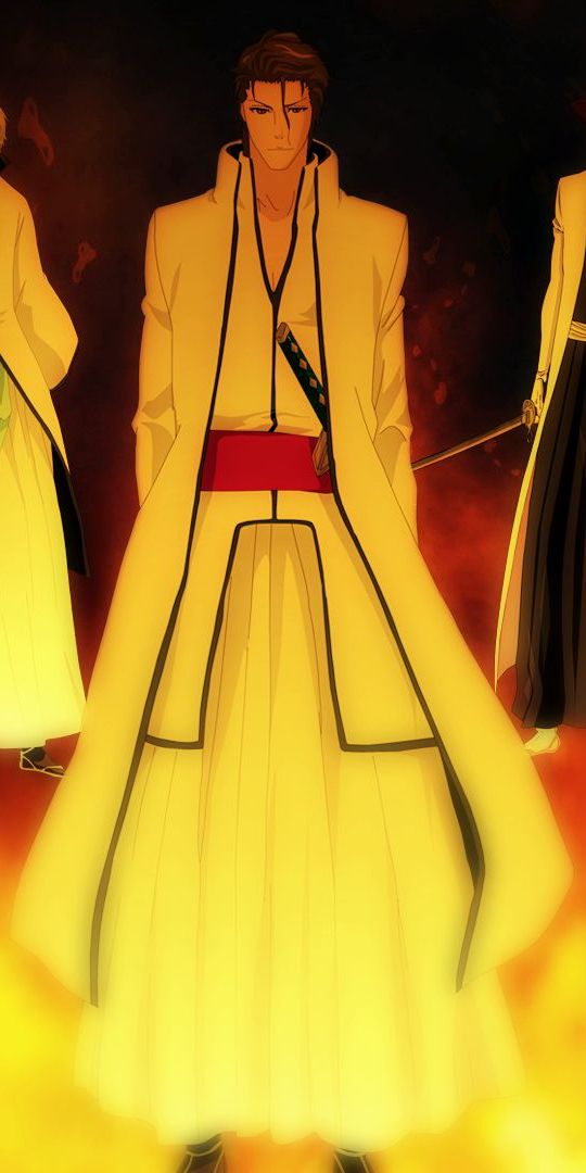 Phone wallpaper: Fire, Sōsuke Aizen, Bleach, Anime, Gin Ichimaru ...