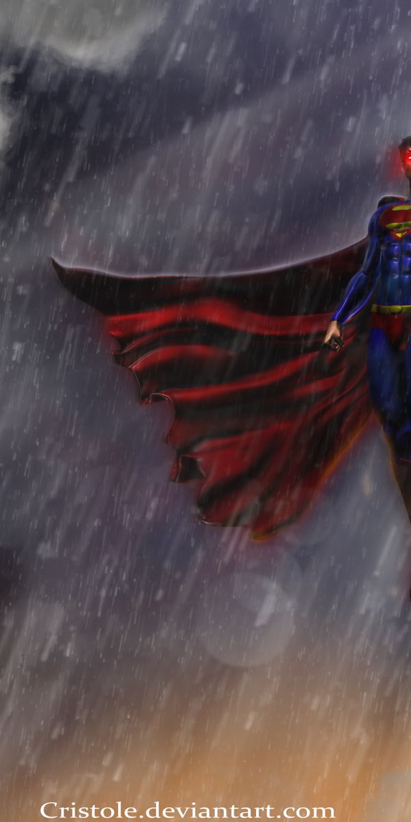 Phone wallpaper: Superhero, Superman, Dc Comics, Rain, Comics, Superman ...