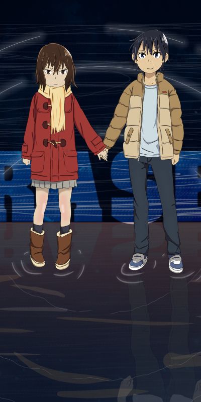 Phone wallpaper: Anime, Erased, Kayo Hinazuki, Satoru Fujinuma 1244545