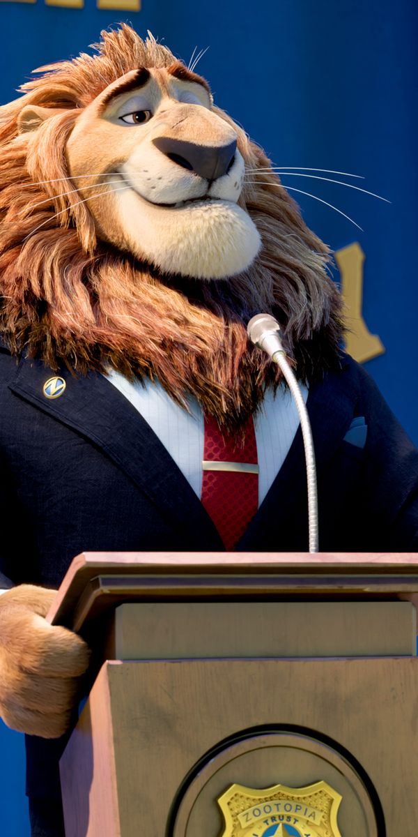 Phone wallpaper: Movie, Zootopia, Mayor Lionheart 739255