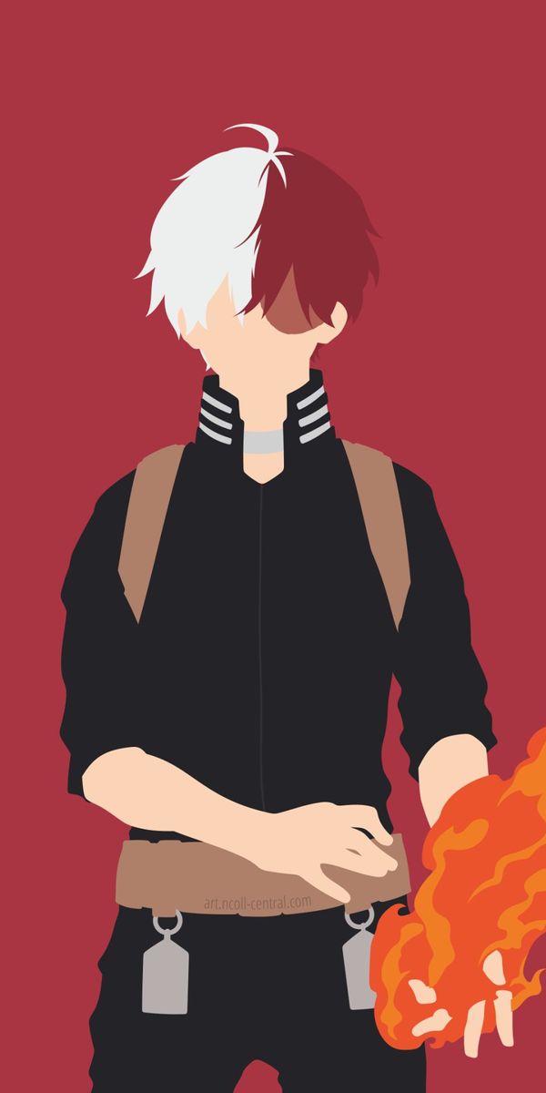 Phone wallpaper: Anime, My Hero Academia, Red Hair, White Hair, Shoto ...