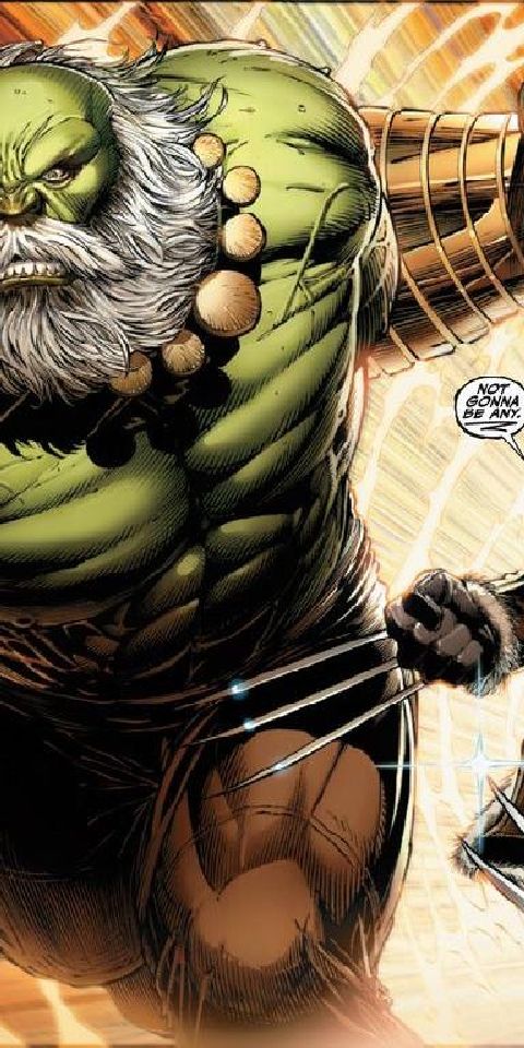 Desktop wallpaper: Comics, Hulk, Wolverine 4K free download for PC. 1463438