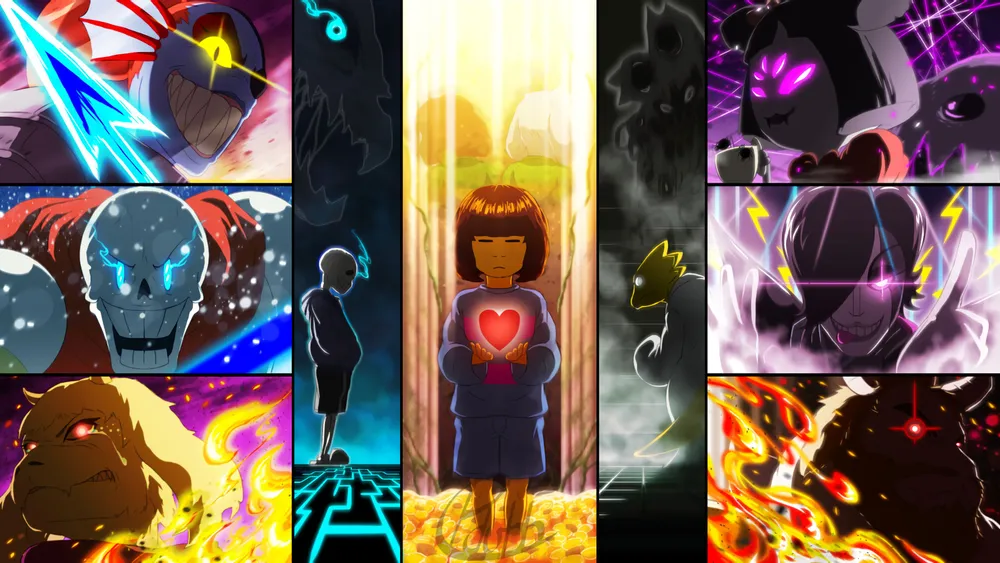 HDデスクトップ 壁紙: アンダーテイル, アンダイン (Undertale), Sans (Undertale), マフェット ...