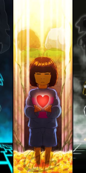 Undertale Characters Mobile Wallpaper in 4K Resolution