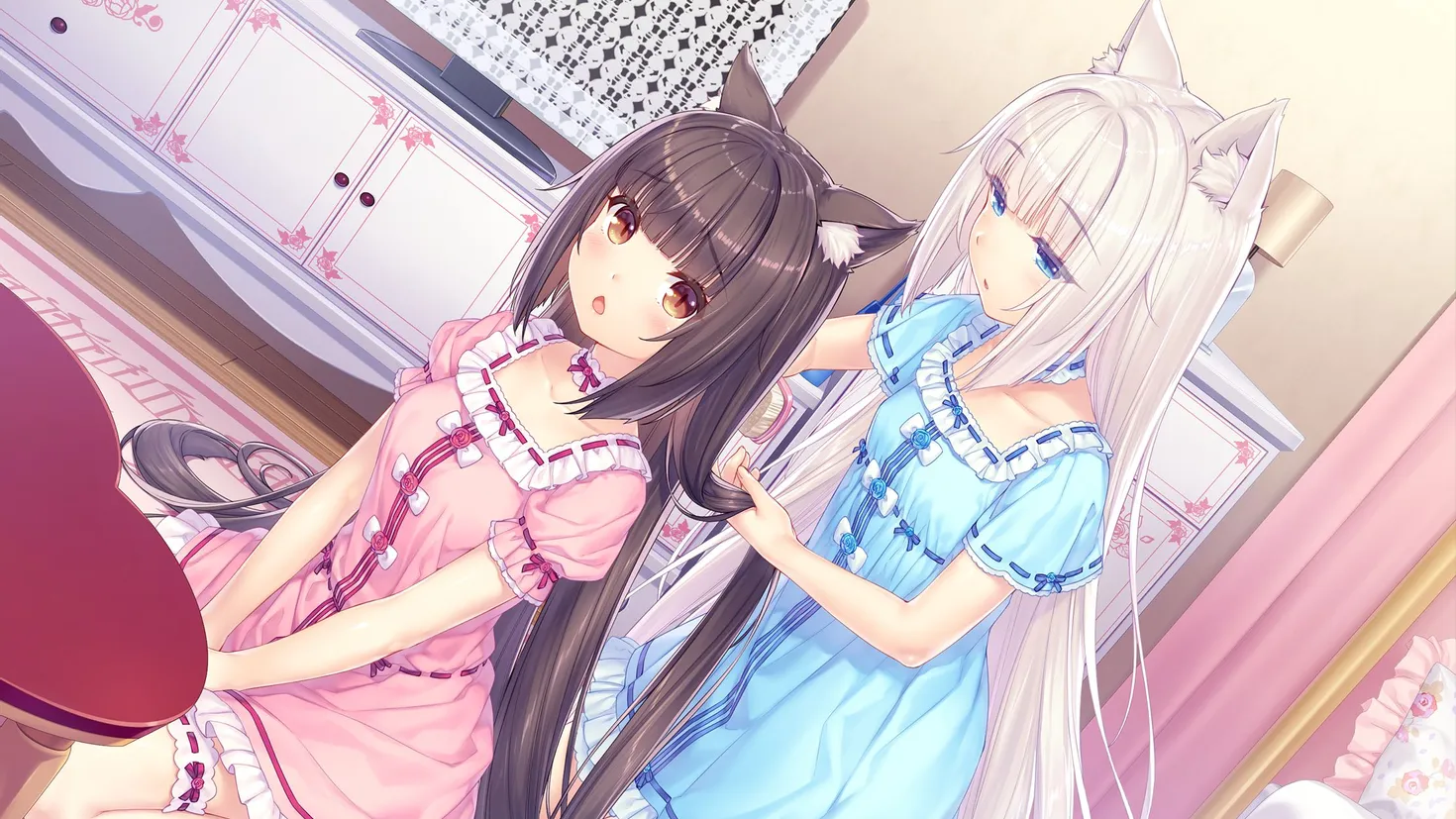 Desktop wallpaper: Nekopara, Chocola (Nekopara), Vanilla (Nekopara ...