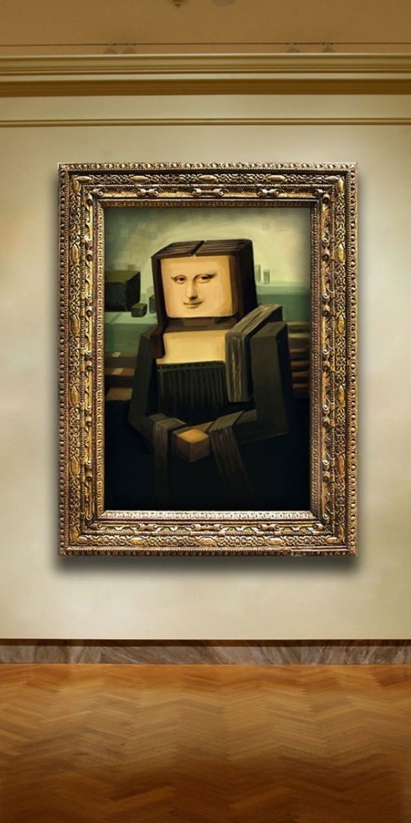 Phone wallpaper: Video Game, Minecraft, Mona Lisa, Mojang 1229955