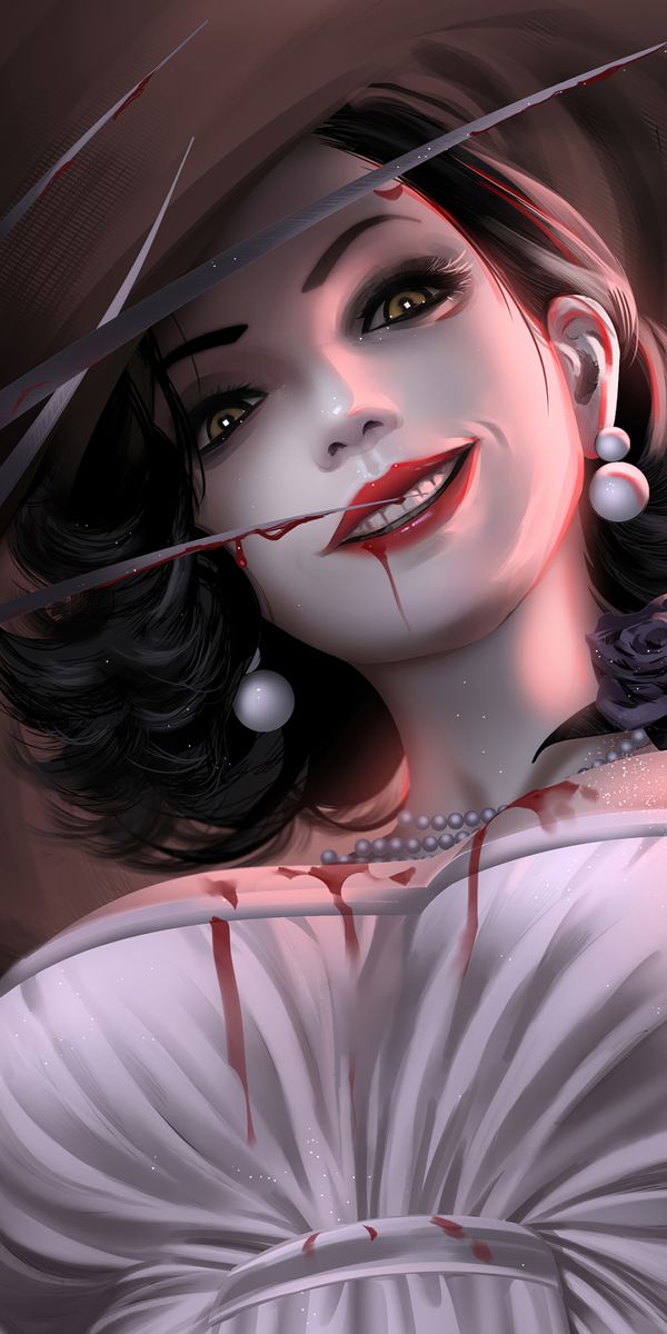 Phone wallpaper: Video Game, Resident Evil Village, Alcina Dimitrescu ...