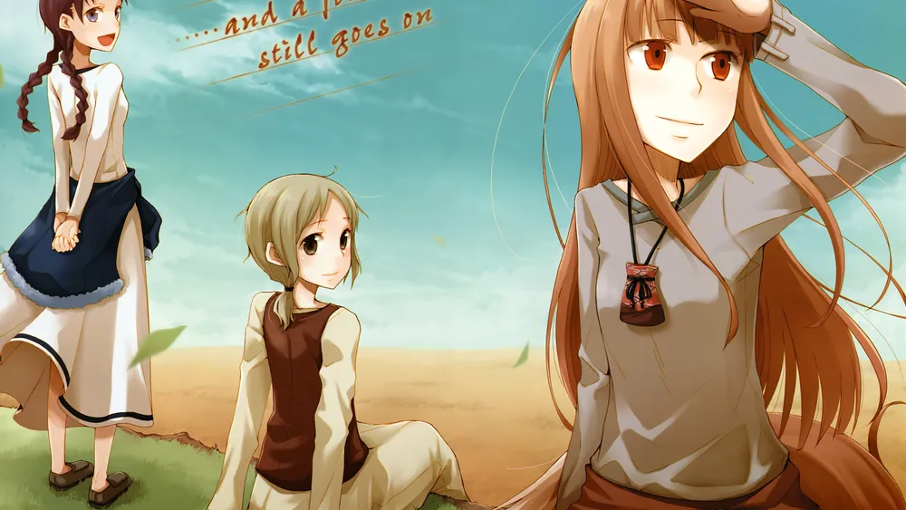 Desktop wallpaper: Anime, Spice And Wolf, Blue Eyes, Braid, Brown Eyes ...