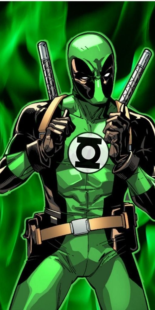Phone wallpaper: Comics, Deadpool, Green Lantern 1233746