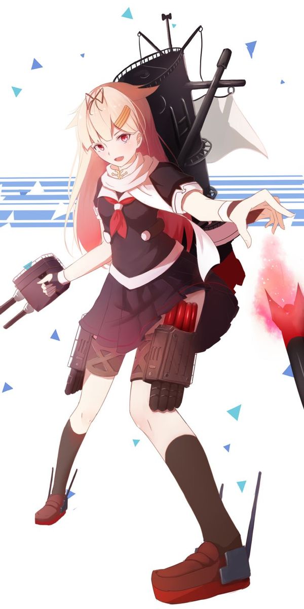Phone wallpaper: Anime, Kantai Collection, Pink Hair, Skirt, Long Hair ...