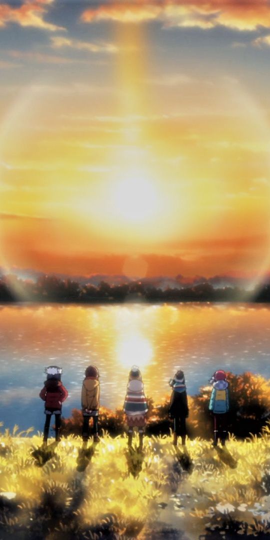 Desktop wallpaper: Nadeshiko Kagamihara, Aoi Inuyama, Anime, Laid Back ...