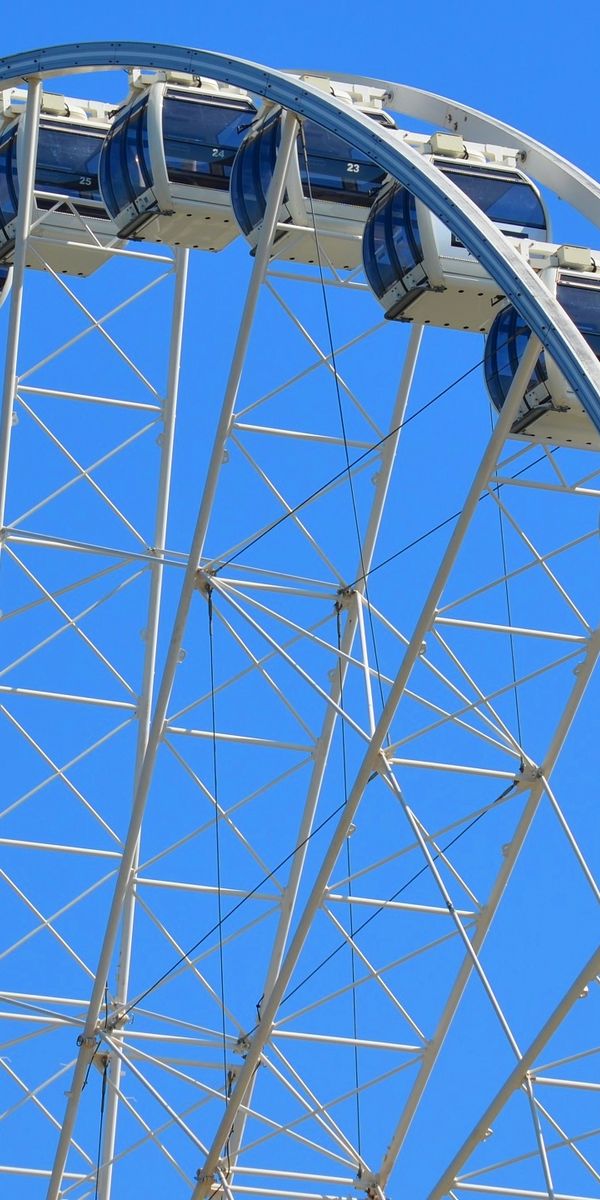 Phone wallpaper: Wheel, Brisbane, Man Made, Ferris Wheel, Australia ...