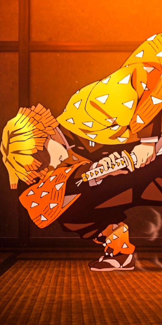 Phone wallpaper: Anime, Blonde, Demon Slayer: Kimetsu No Yaiba, Zenitsu ...
