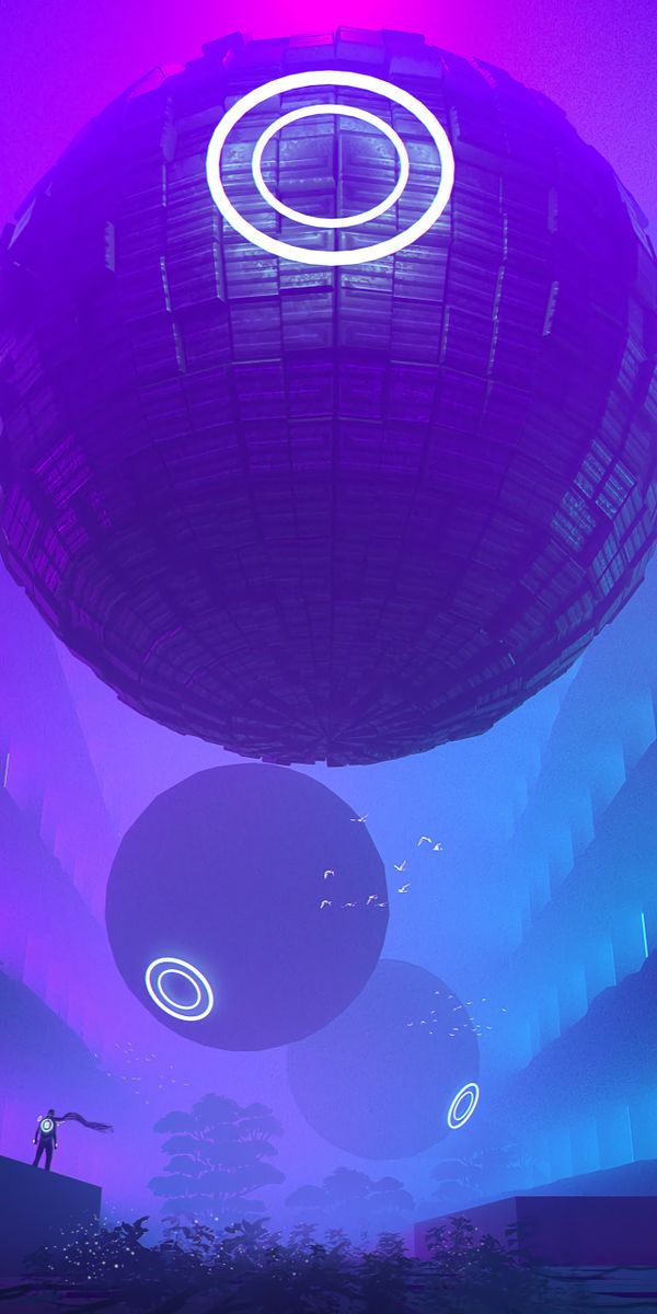 Phone wallpaper: Sci Fi, Art, Neon, Balls, Sphere, Spheres 66510