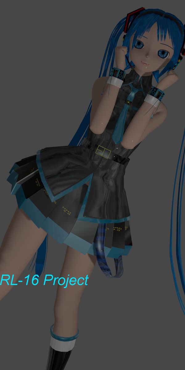 Phone wallpaper: Anime, Vocaloid, Blender 3D, Blender, Blue Eyes, Blue ...