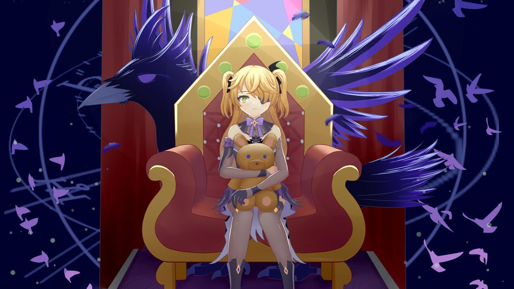 HDデスクトップ 壁紙: テレビゲーム, アイパッチ, 原神インパクト, フィッシュル（原神インパクト）, オズ（原神インパクト）ダウンロード ...