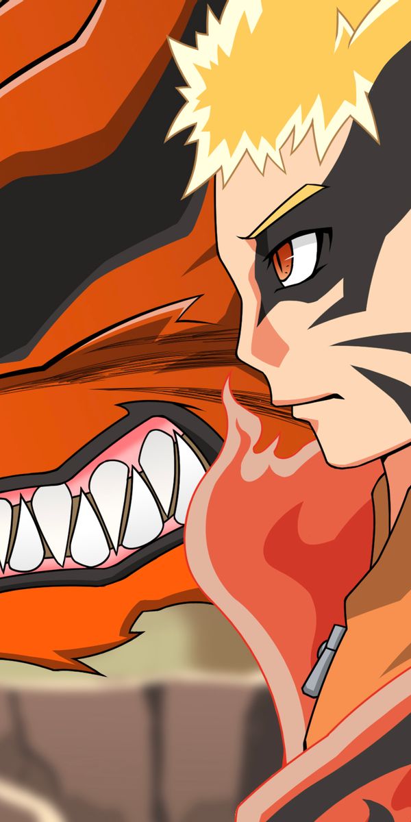 Phone wallpaper: Baryon Mode (Naruto), Kurama (Naruto), Anime, Naruto ...