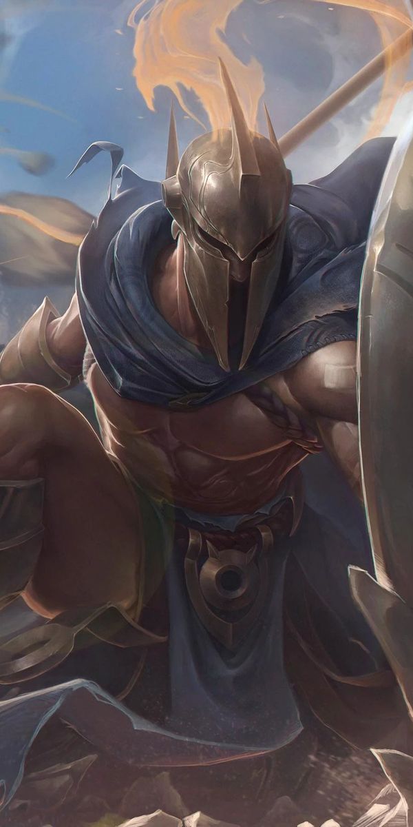 Desktop wallpaper: Pantheon (League Of Legends), Video Game, Shield ...