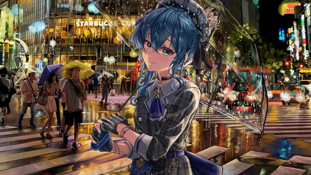 Desktop wallpaper: Anime, Virtual Youtuber, Hololive, Hoshimachi Suisei ...