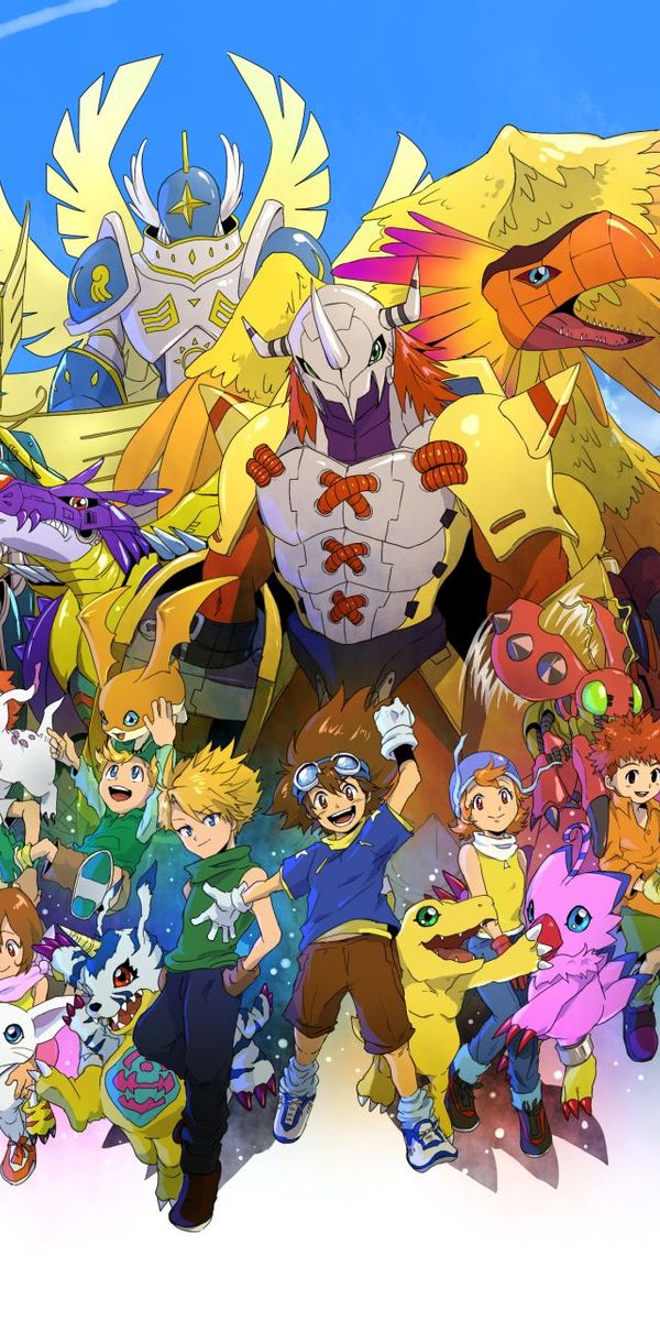 Fondo de pantalla para celular de Digimon, Animado, Izzy Izumi, Sora ...