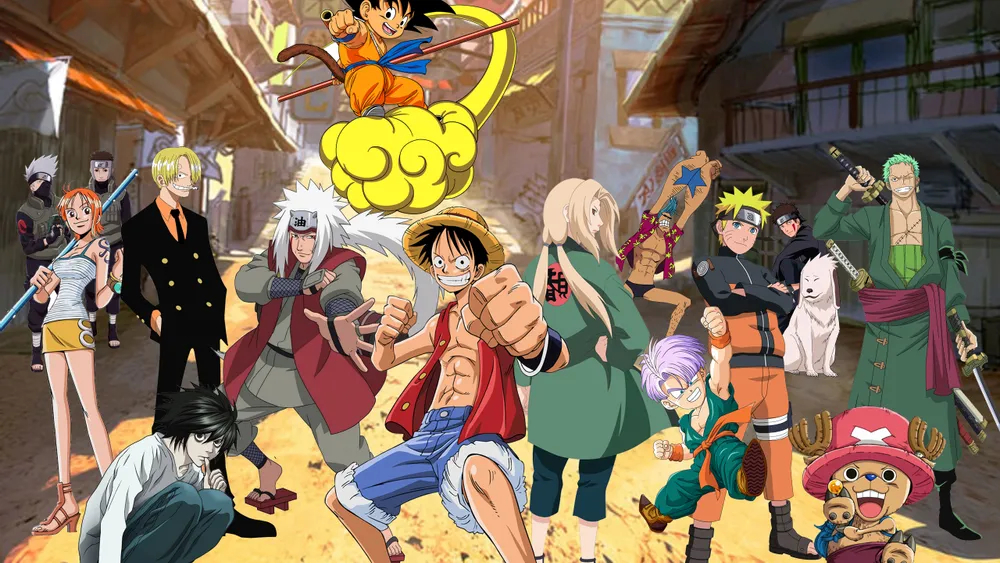 Desktop wallpaper: Tsunade (Naruto), Monkey D Luffy, L (Death Note ...