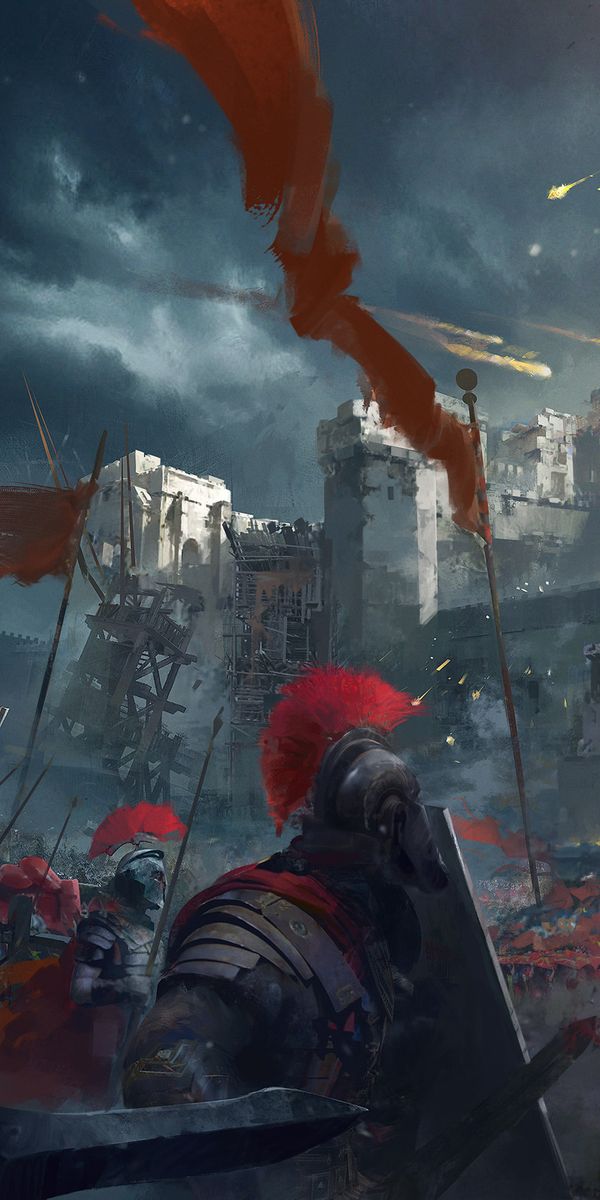 Desktop wallpaper: Roman Centurion, Concept Art, Fantasy, Battle, Siege ...
